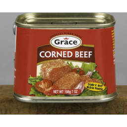 GRACE CORNED BEEF 7OZ / 198G X 1 - Bellair Farms International