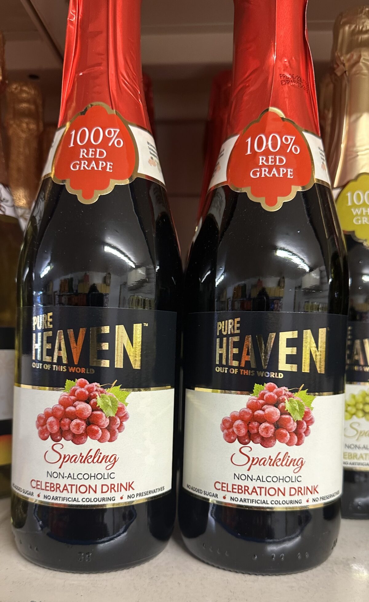 Non alcoholic New Heaven Sparkling Red Grape wine 750ml x 1 - Bellair ...