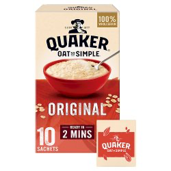 Quaker Oat So Simple Original Porridge Sachets 10x27g Box X 1 - Bellair ...